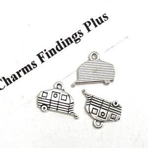 10 Charms, Camper, Trailer, Camping, Travel, Charms 9.5x13x1mm, Hole 1 ...
