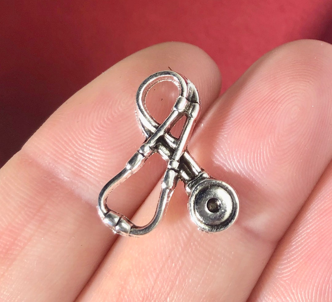 10 Charms, Stethoscope, Doctor, Nurse, Medical, Charms 16.5x19.5x2.5mm ...