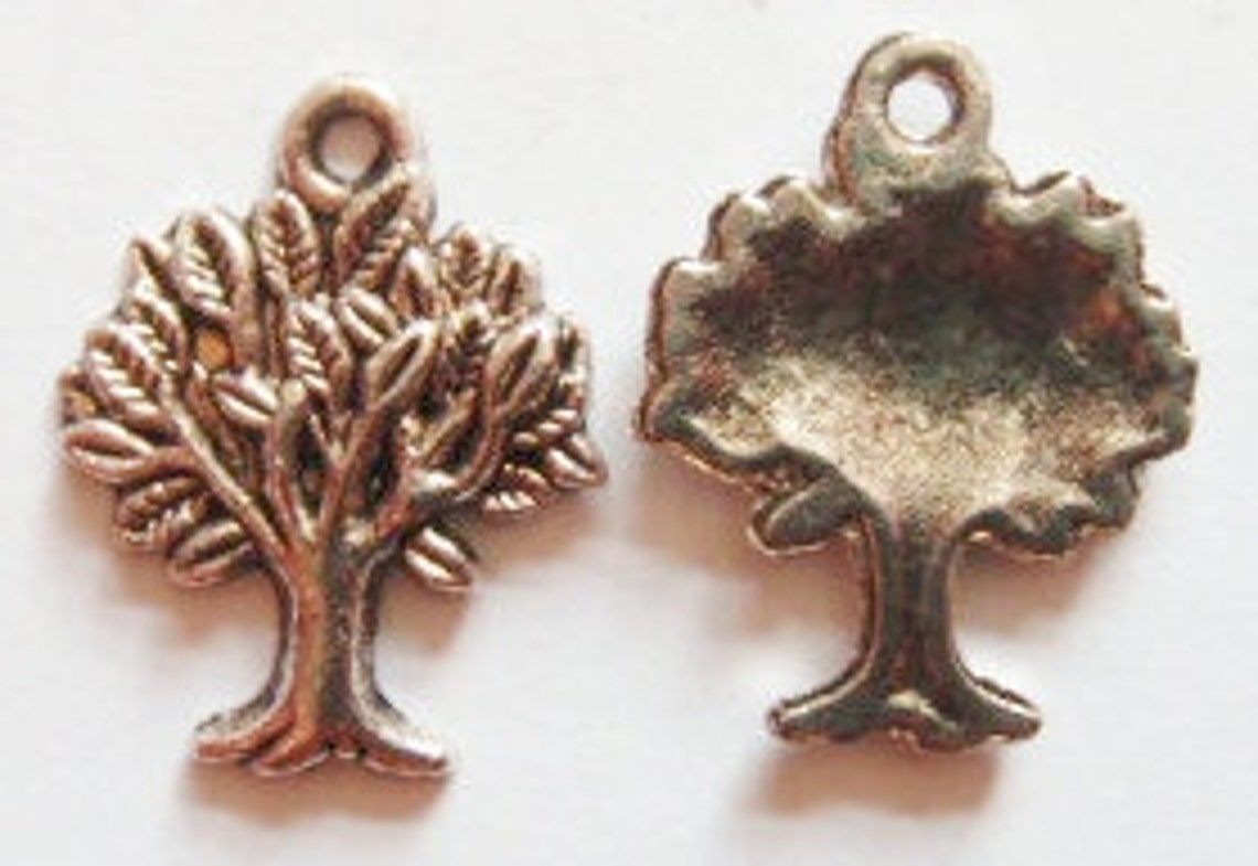 10 Charms Tree family Tree Charms 22x17mm - Etsy