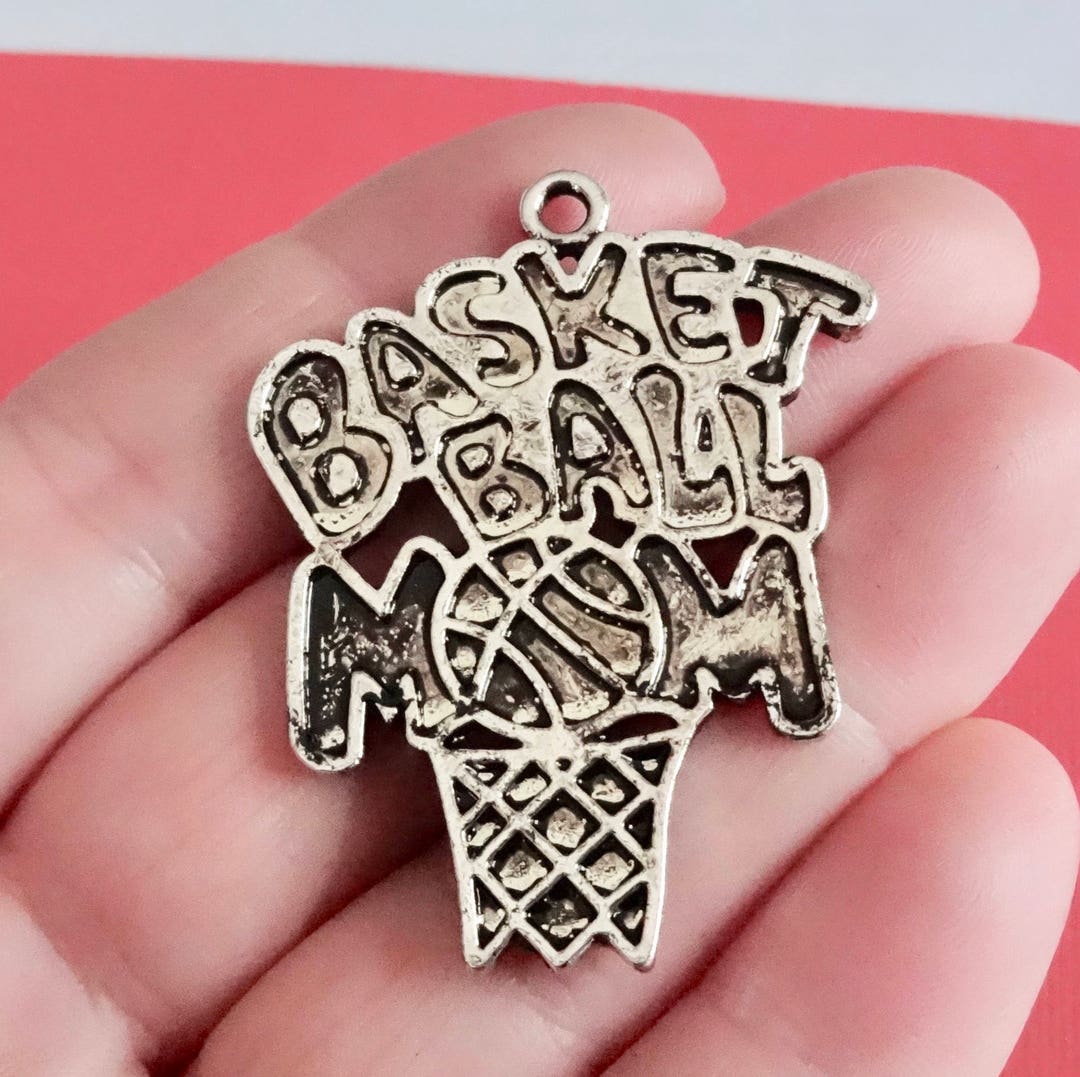 4 Pendants, "basketball Mom" Hoop, Net, Mother's Days, Sports, "god ...