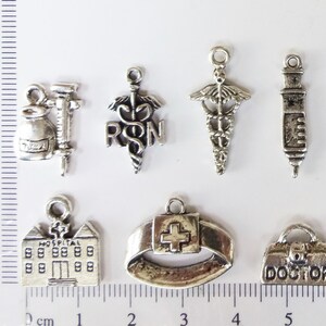 7 Medical Themed Charms ITEM:AA11 - Etsy