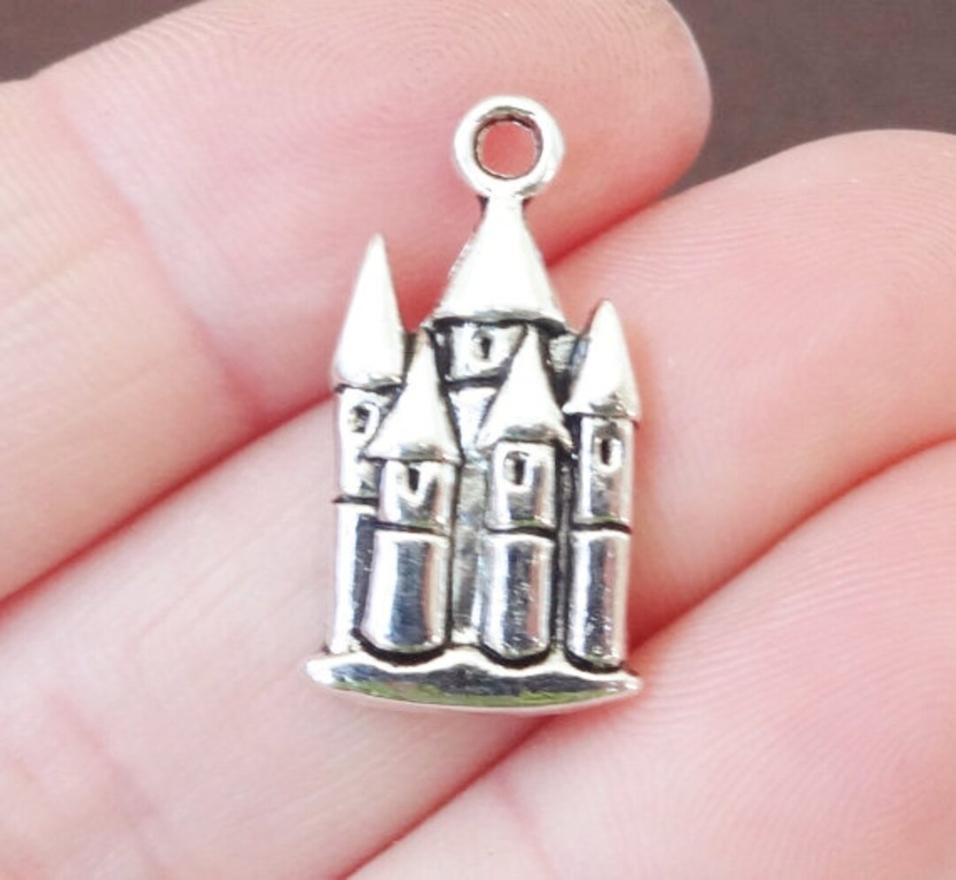 10 Charms, Castle, Princess, Charms 12x23mm - Etsy