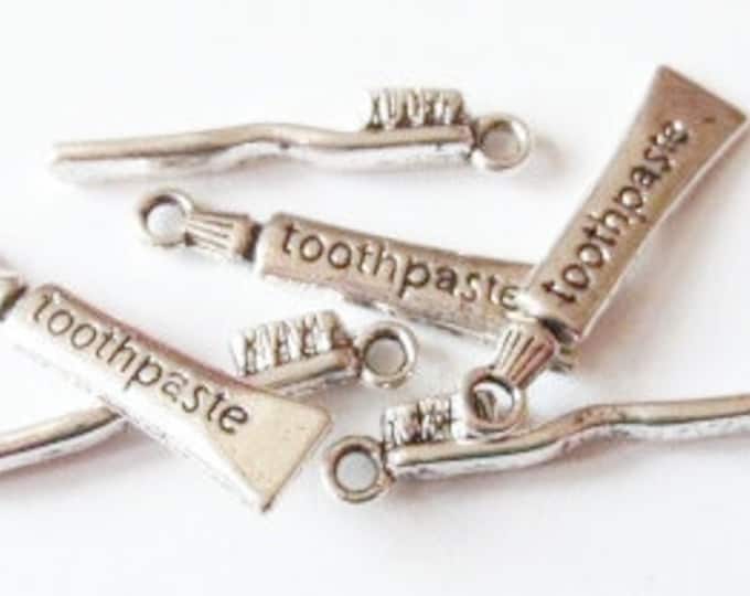 10 Charms, 5 Toothpaste and 5 Toothbrush Charms - Etsy