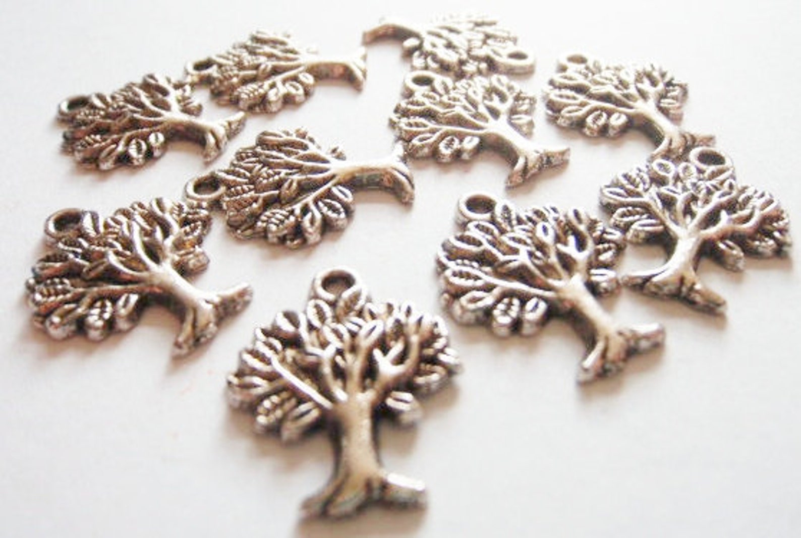10 Charms Tree family Tree Charms 22x17mm - Etsy