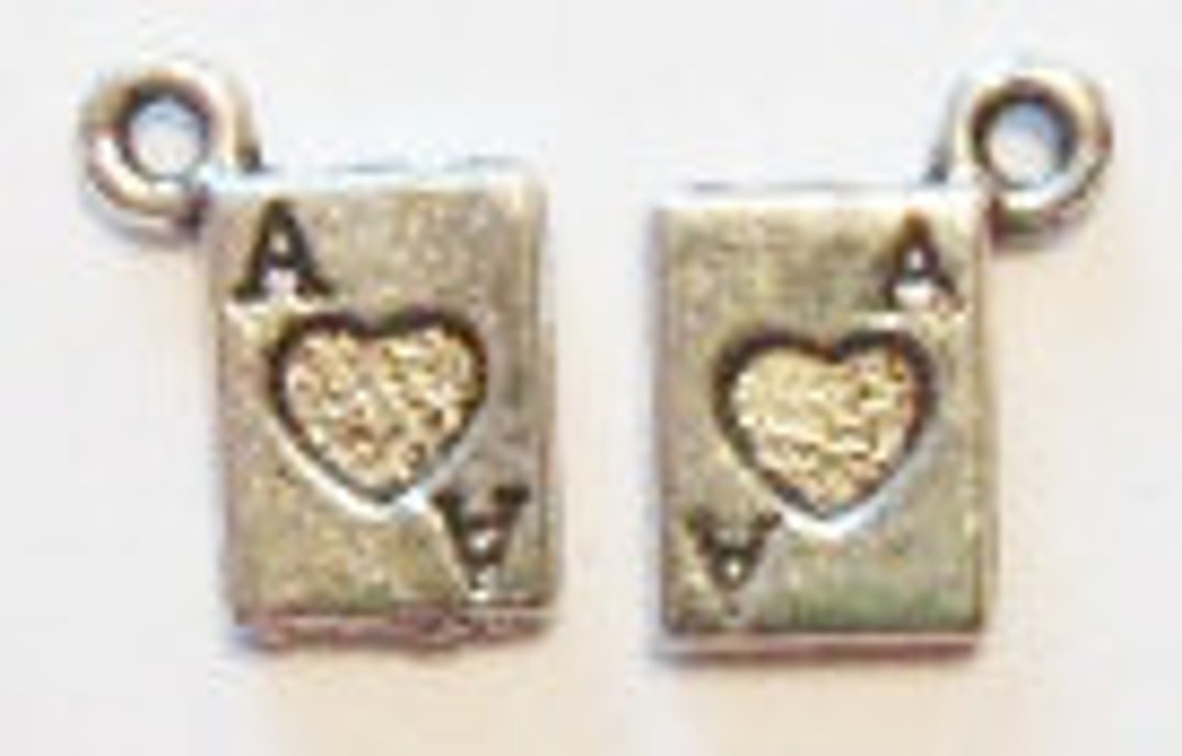 12 Playing Card Charms (double Sided) 11x6mm ITEM:Z16 - Etsy