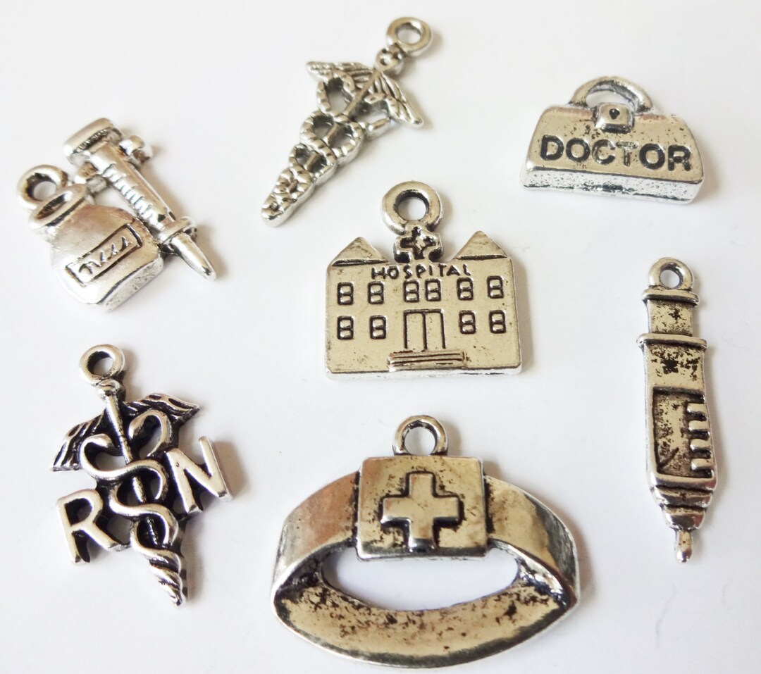 7 Medical Themed Charms ITEM:AA11 - Etsy