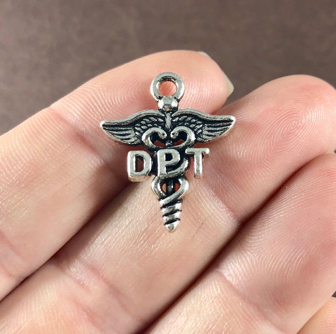 4 Charms, DPT, Caduceus, Charms 19x20mm - Etsy