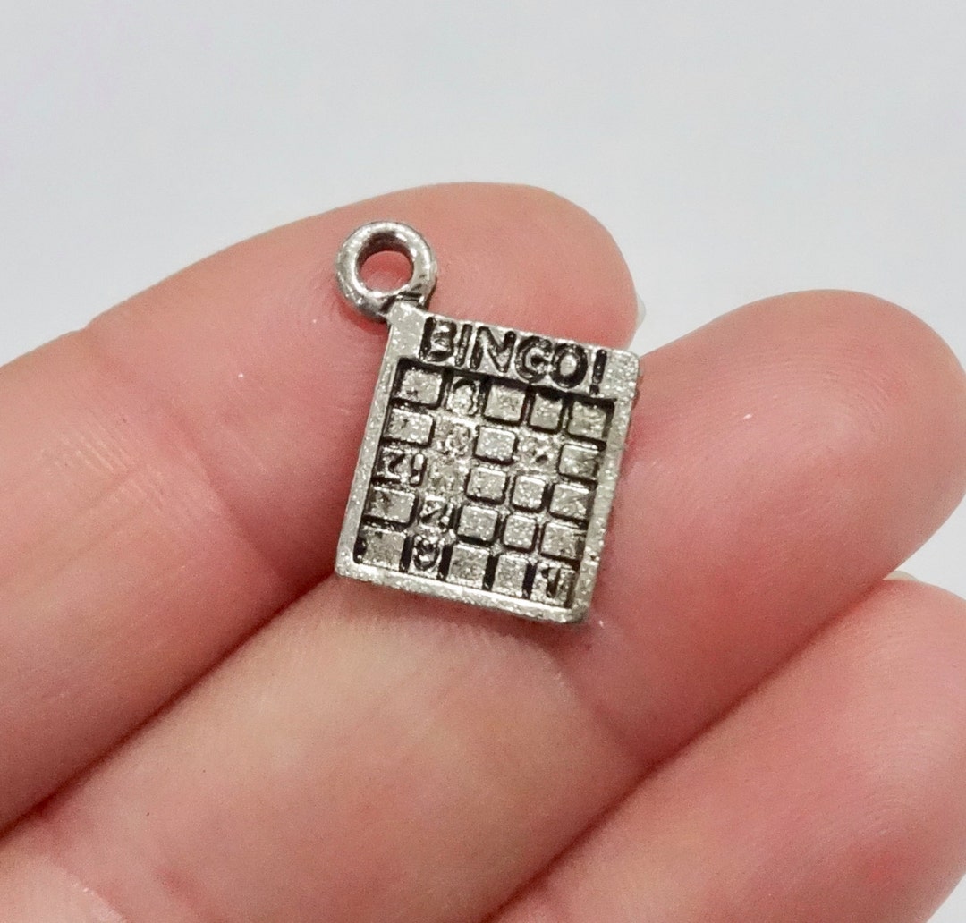 10 Charms, Bingo, "bingo!" Card, Charm 17x15x1mm, Hole: Approx. 2mm - Etsy