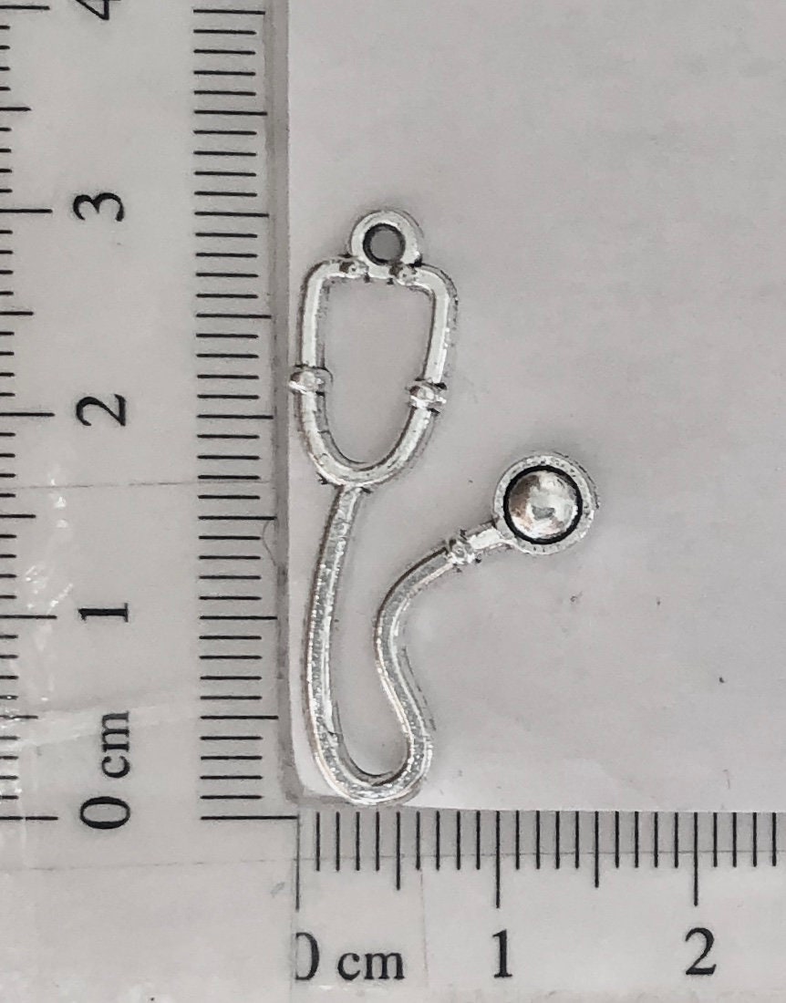 10 Charms Stethoscope Doctor Nurse Medical Charms | Etsy