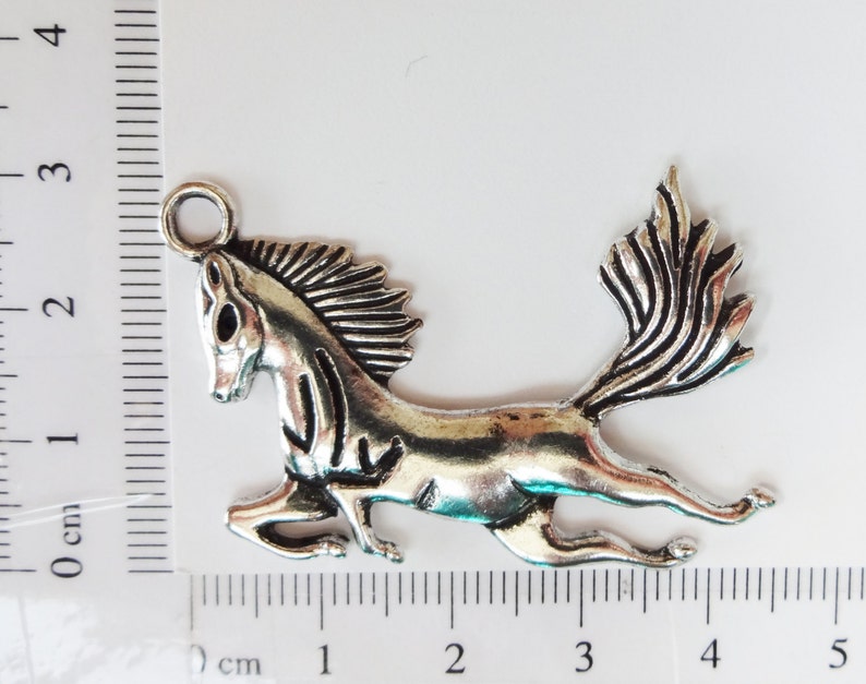5 Charms, Mustang, Horse, Pendants 45x34.5x4mm ITEM:AF6 - Etsy