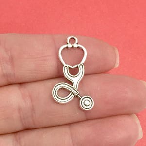 10 Stethoscope Doctor Nurse Medical Charms 25.5x15x1.5mm - Etsy