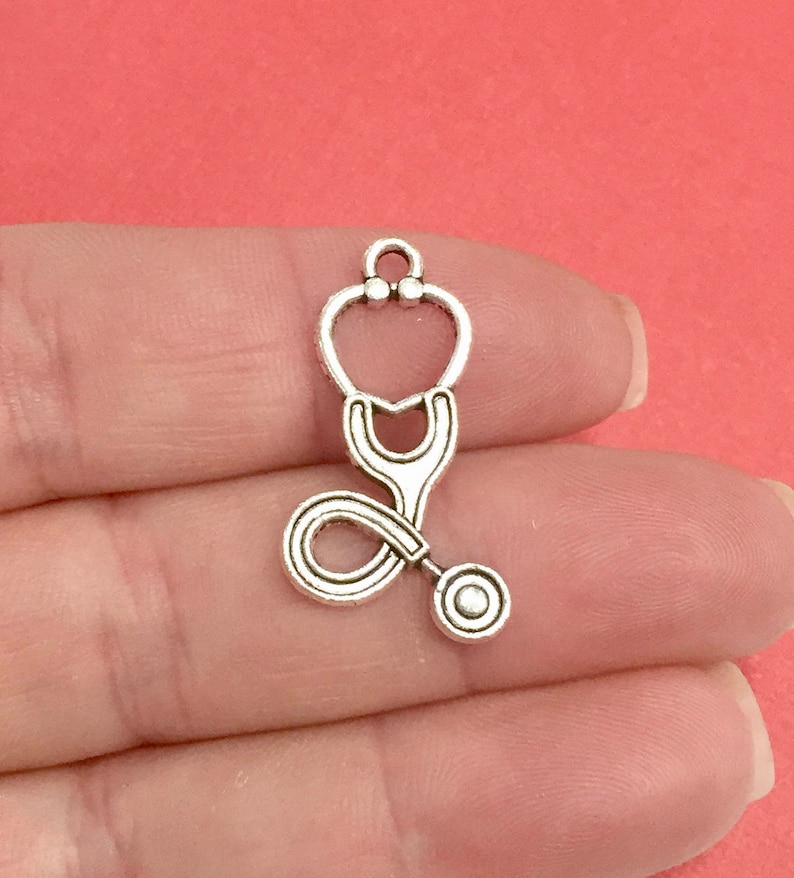10 Stethoscope Doctor Nurse Medical Charms 25.5x15x1.5mm - Etsy