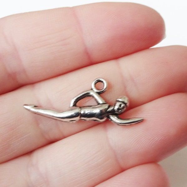 Swimmer Charm - Etsy