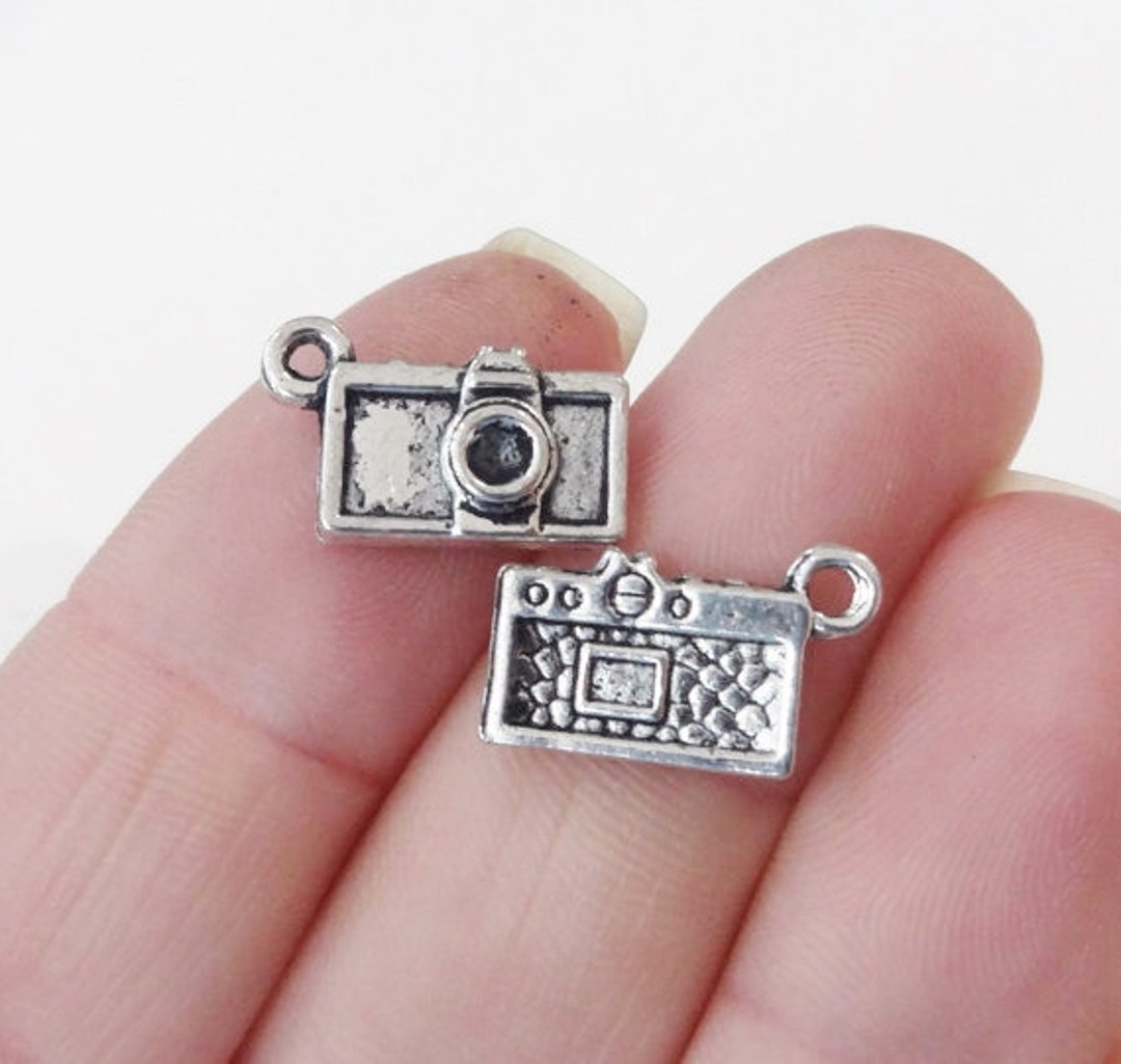 10 Charms, Camera Charms (double Sided) 13x8x4mm, Hole 1mm ITEM:BF19 - Etsy