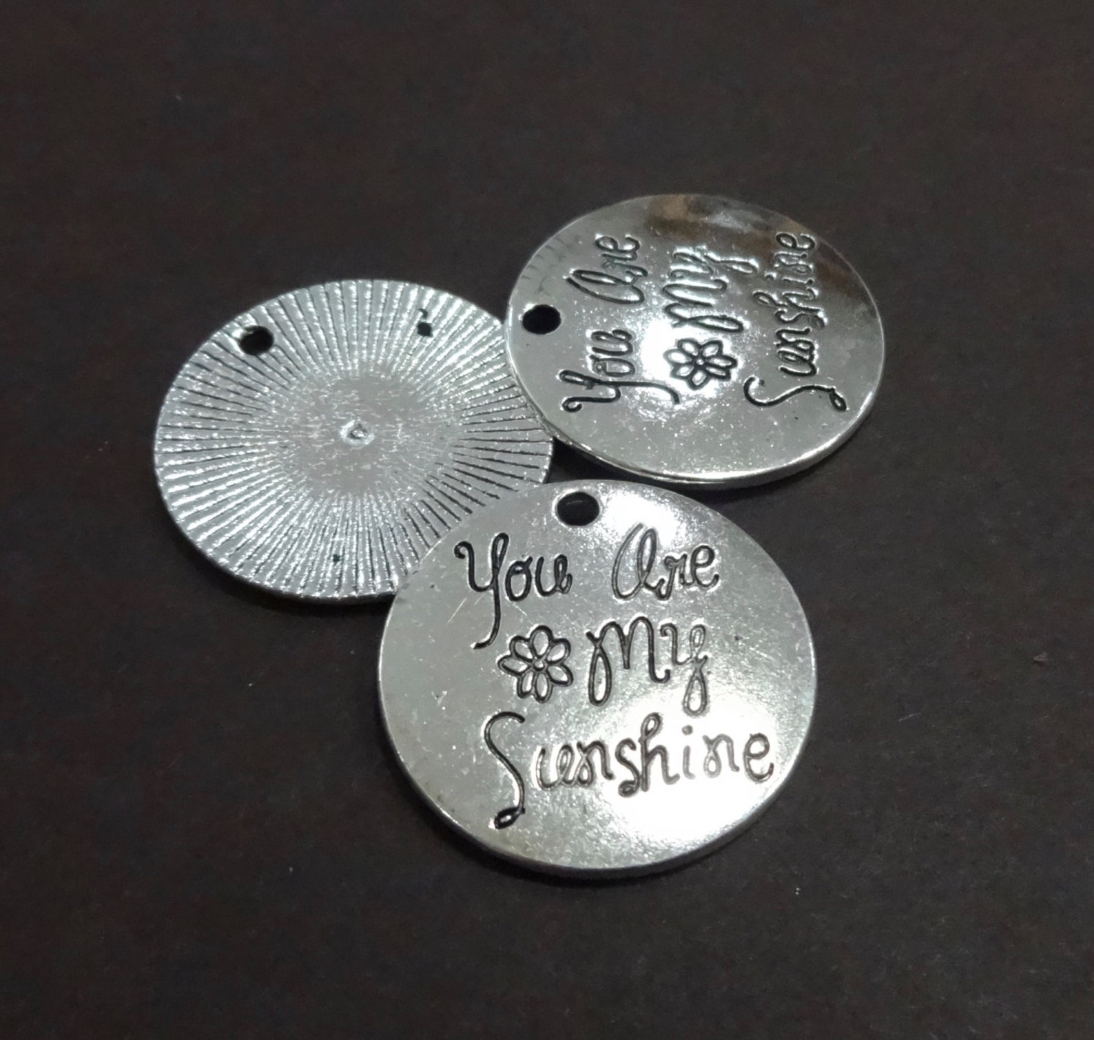 10 Charms you Are My Sunshine Charms 25x1.5mm - Etsy