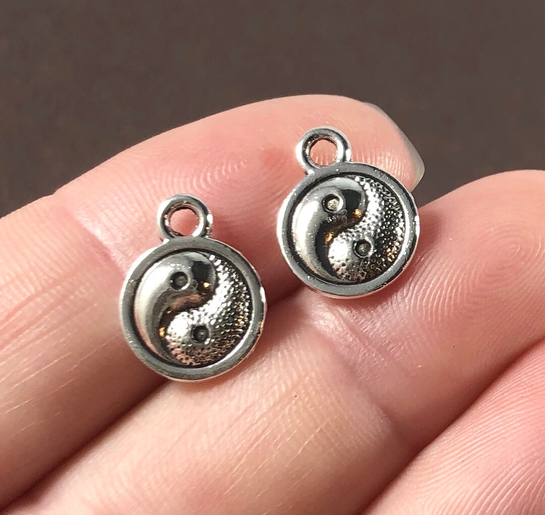 10 Charms, Yin, Yang, Yin and Yang, Charm (double Sided, Puffed ...