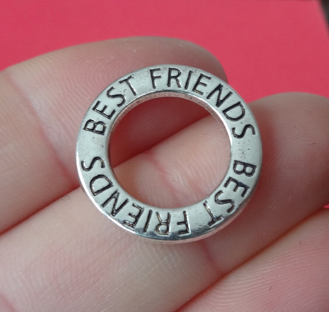 4 best Friends Round double Sided Connector - Etsy