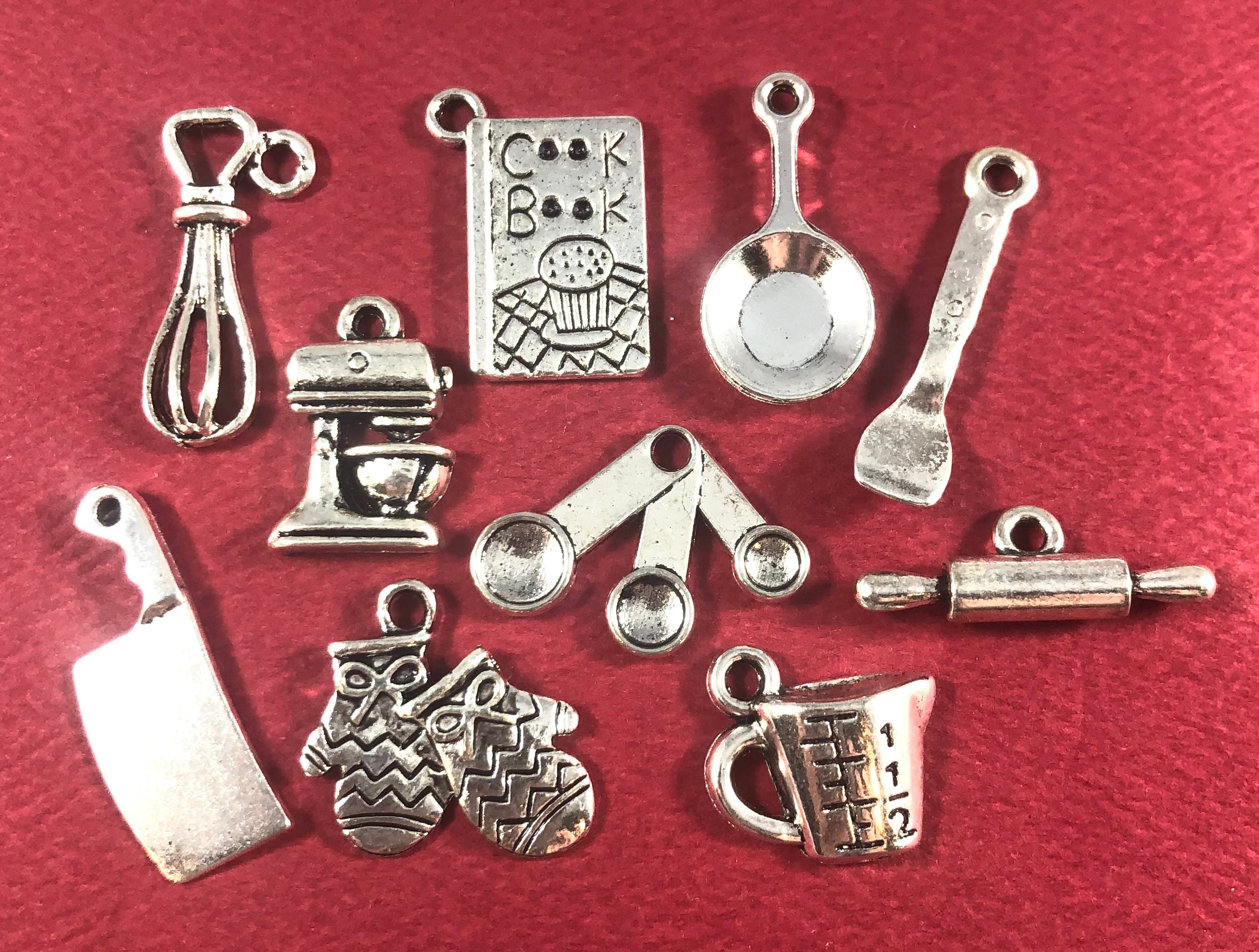 10 Charms Cooking Baking Kitchen Charm Assorted - Etsy