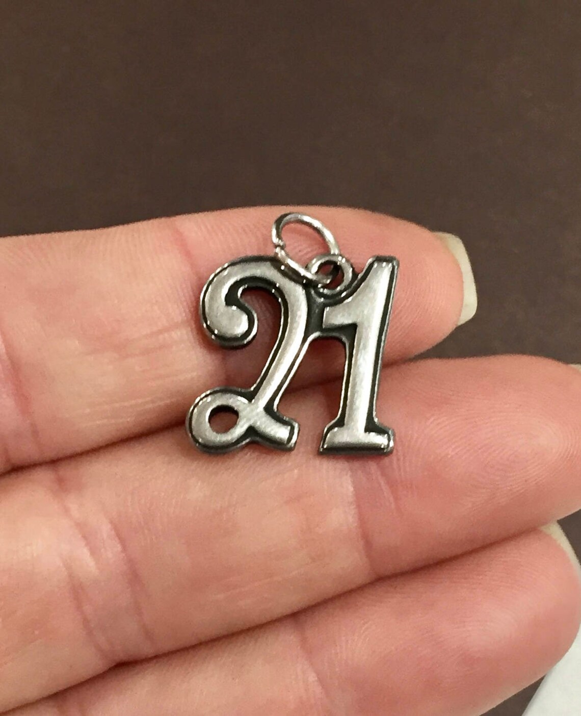 5 Bulk 21 Twenty-one Birthday Number Charm - Etsy