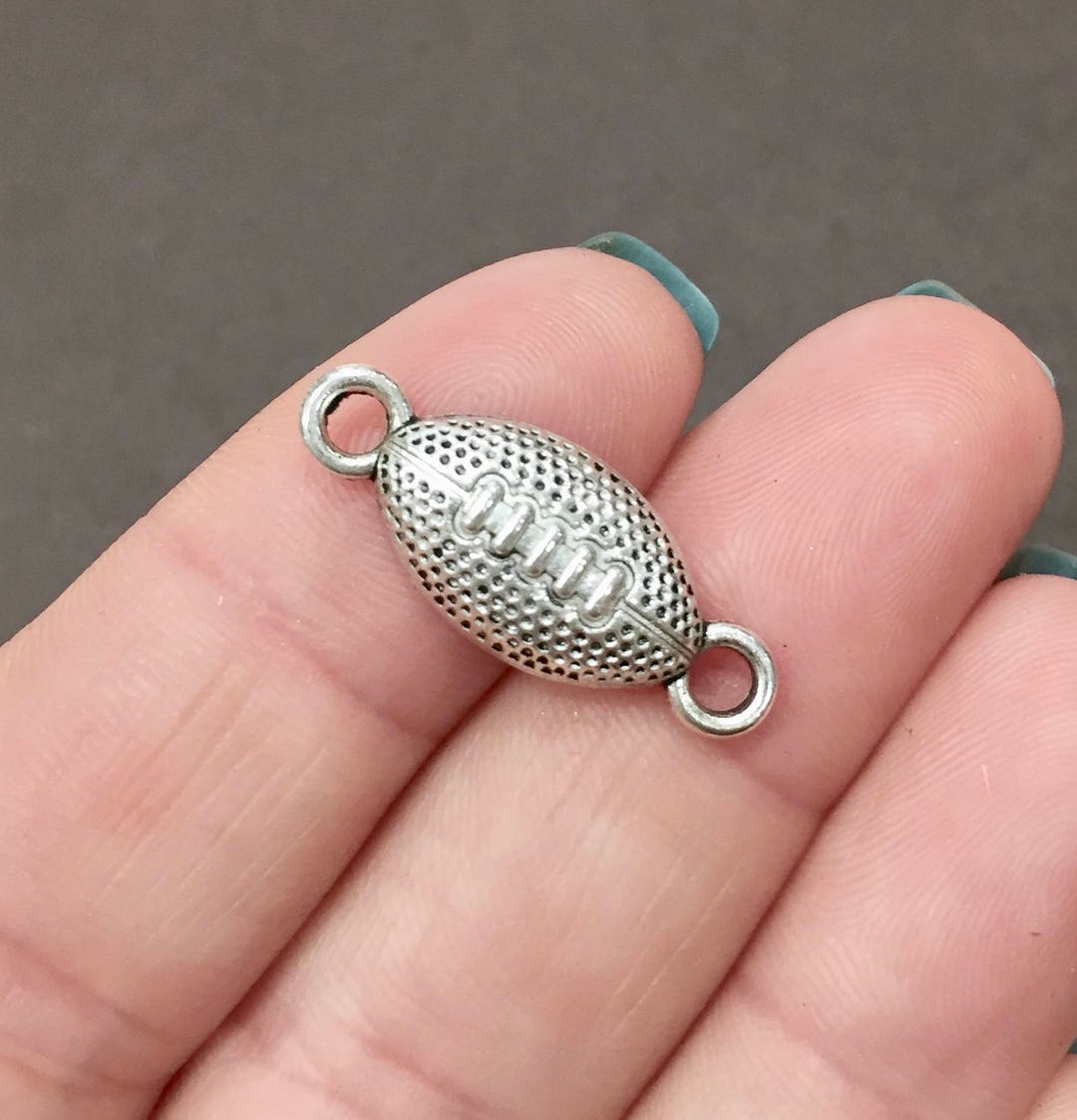 10 Charms, Football Connector, Sports Charms 25x10mm Hole: Approx. 1 ...