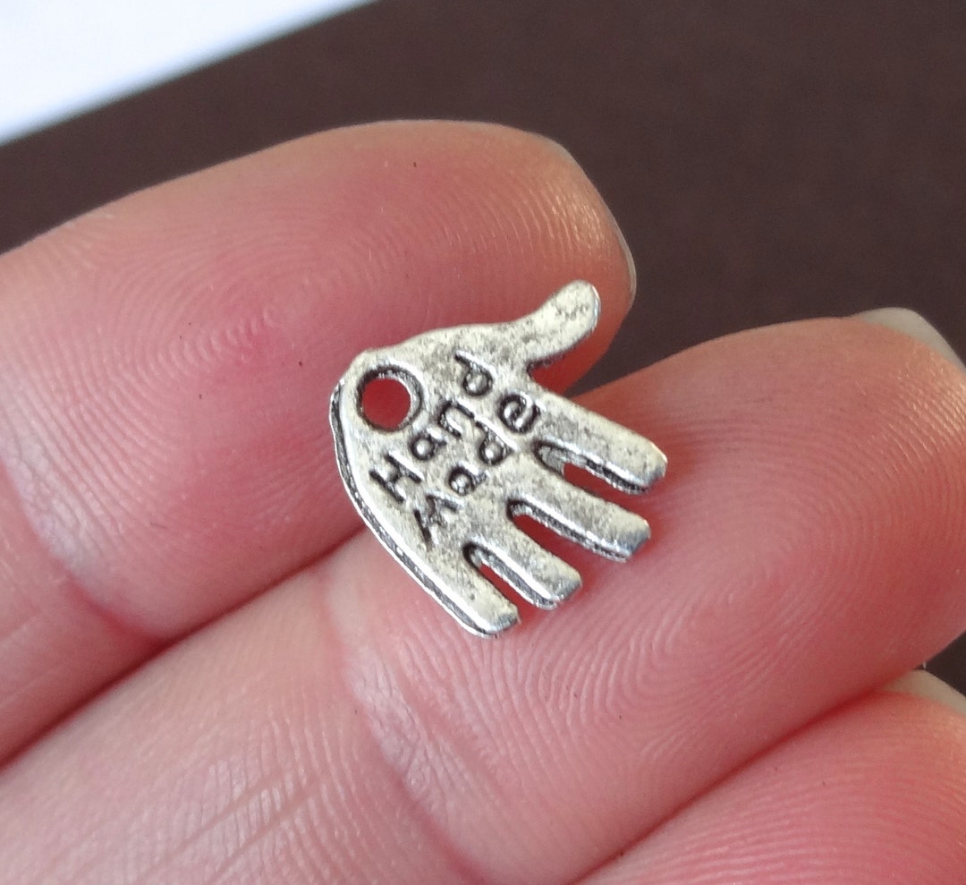 30 Hand Made Hand Charms 13x12x1mm ITEM:X16 - Etsy