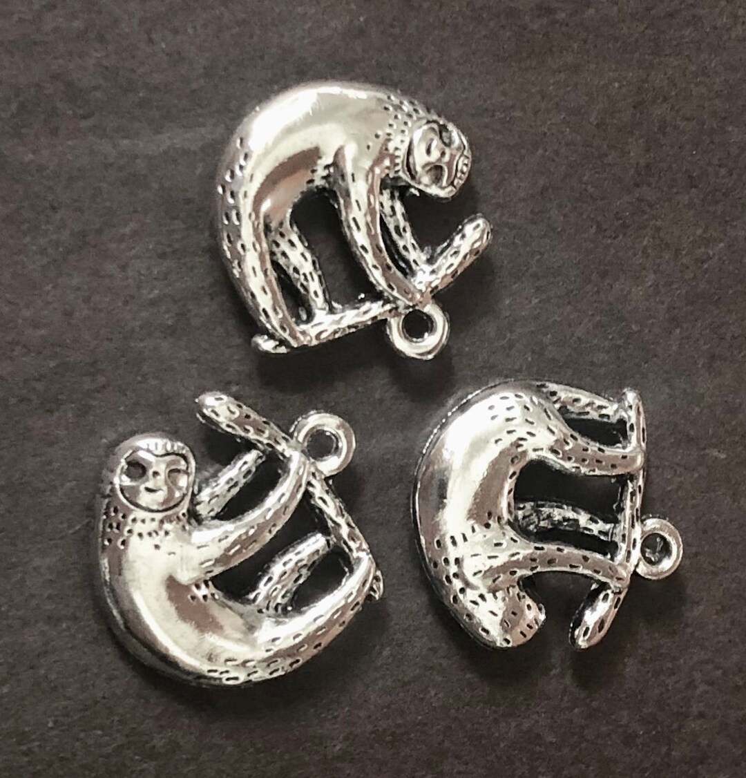 5 Sloth Charms 3D 20.5x19x4.5mm Hole 1.5mm Item:ba14 - Etsy