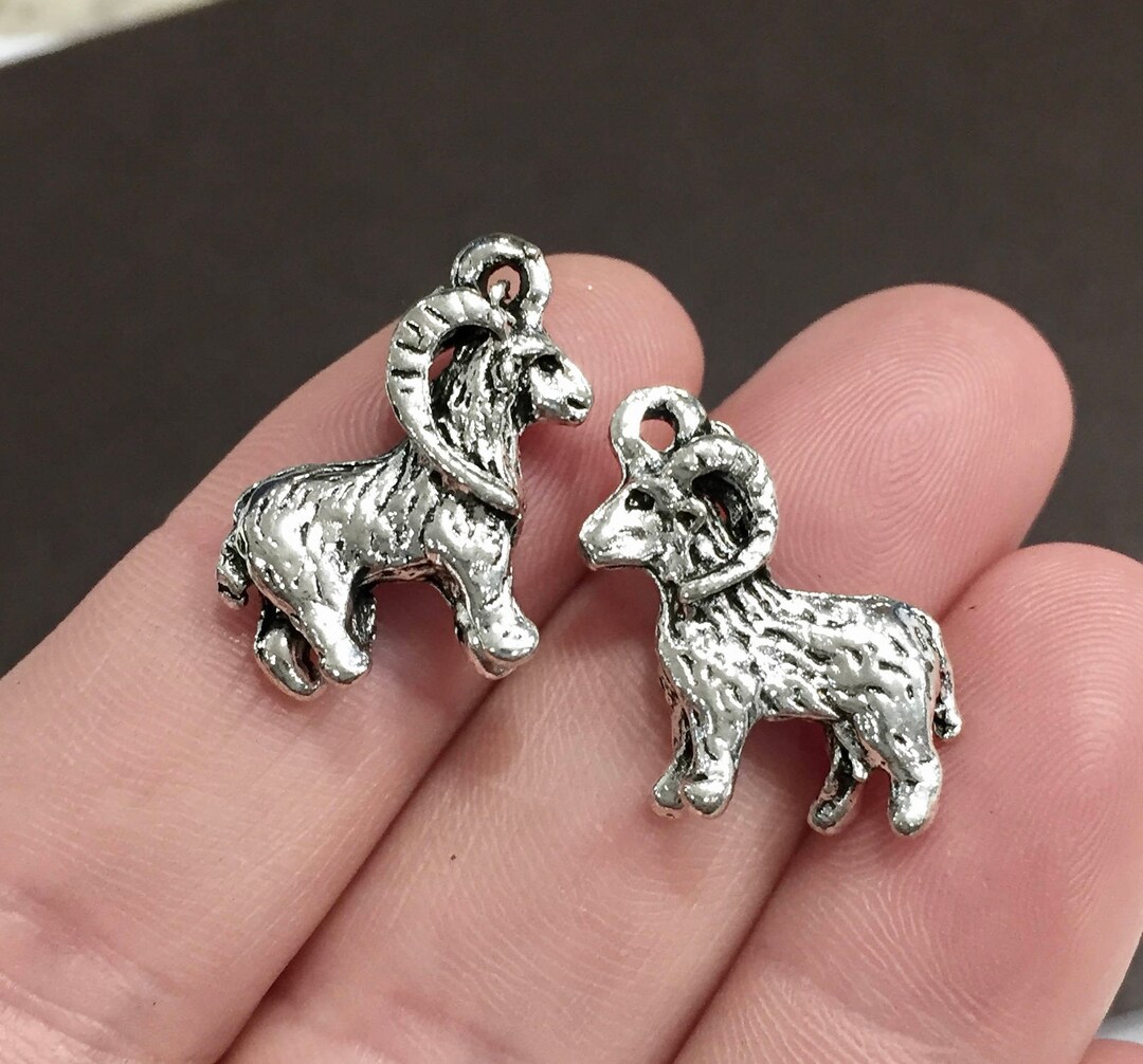 10 Charms, Ram, Goat, Sheep, (3D) Charm 19x19mm Hole: Approx. 2mm - Etsy
