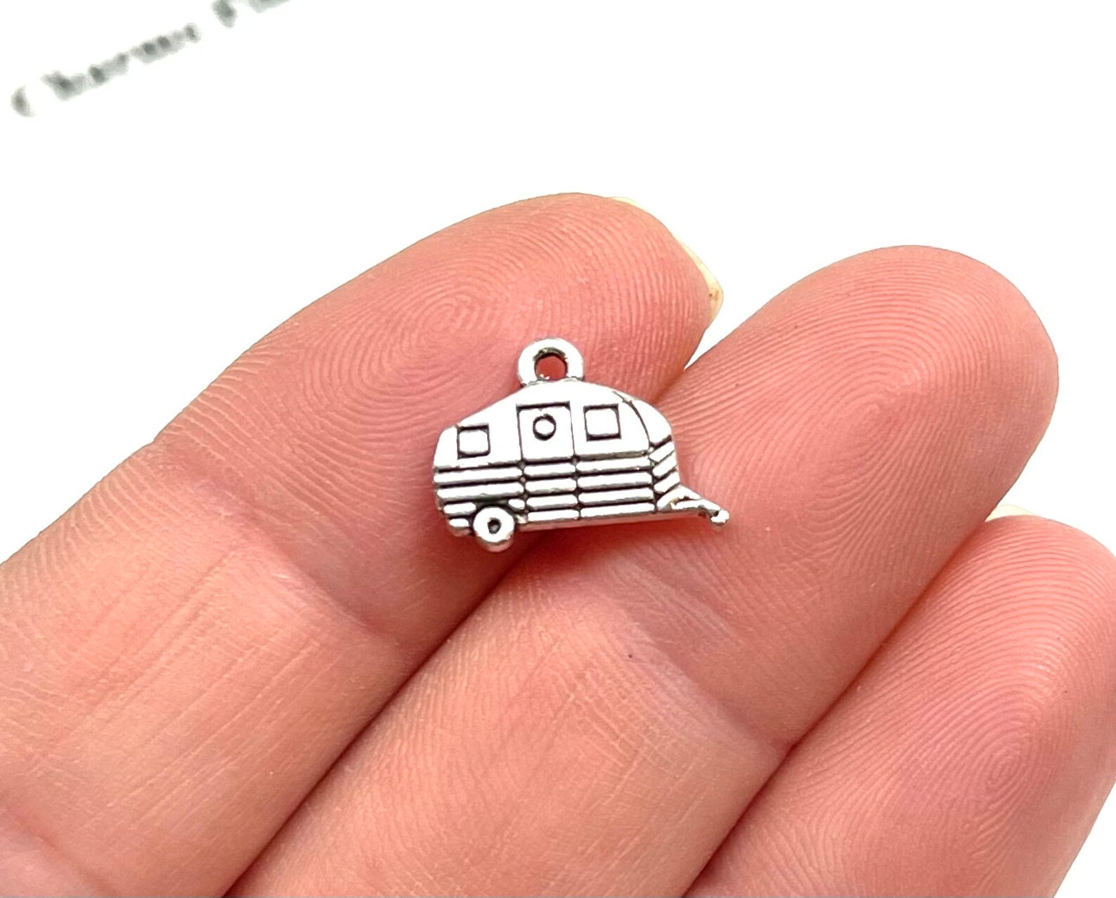 10 Charms, Camper, Trailer, Camping, Travel, Charms 9.5x13x1mm, Hole 1 ...