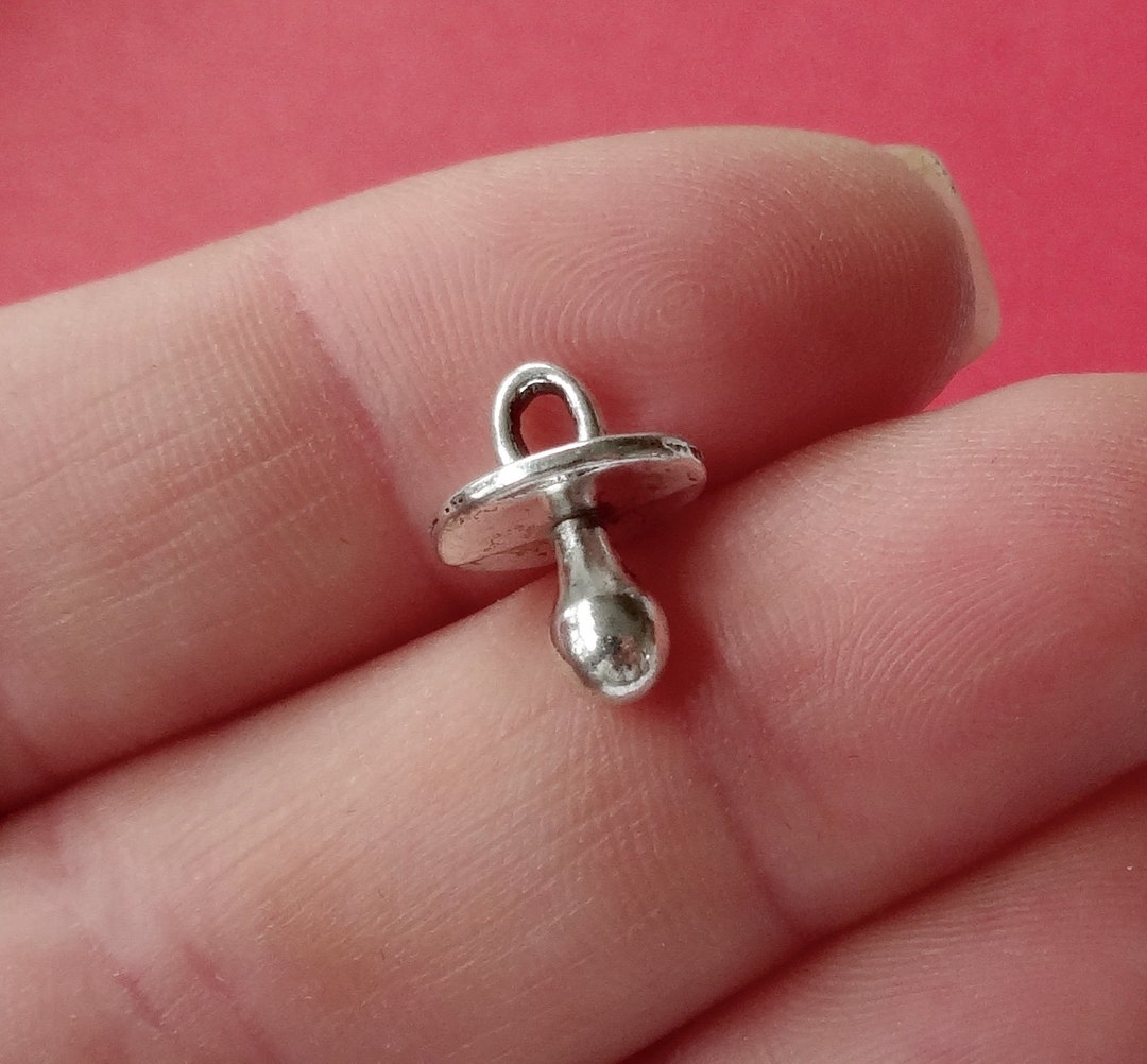 50 Charms, Pacifier Charm (3D) 13x10x10mm, Hole: 3mm - Etsy