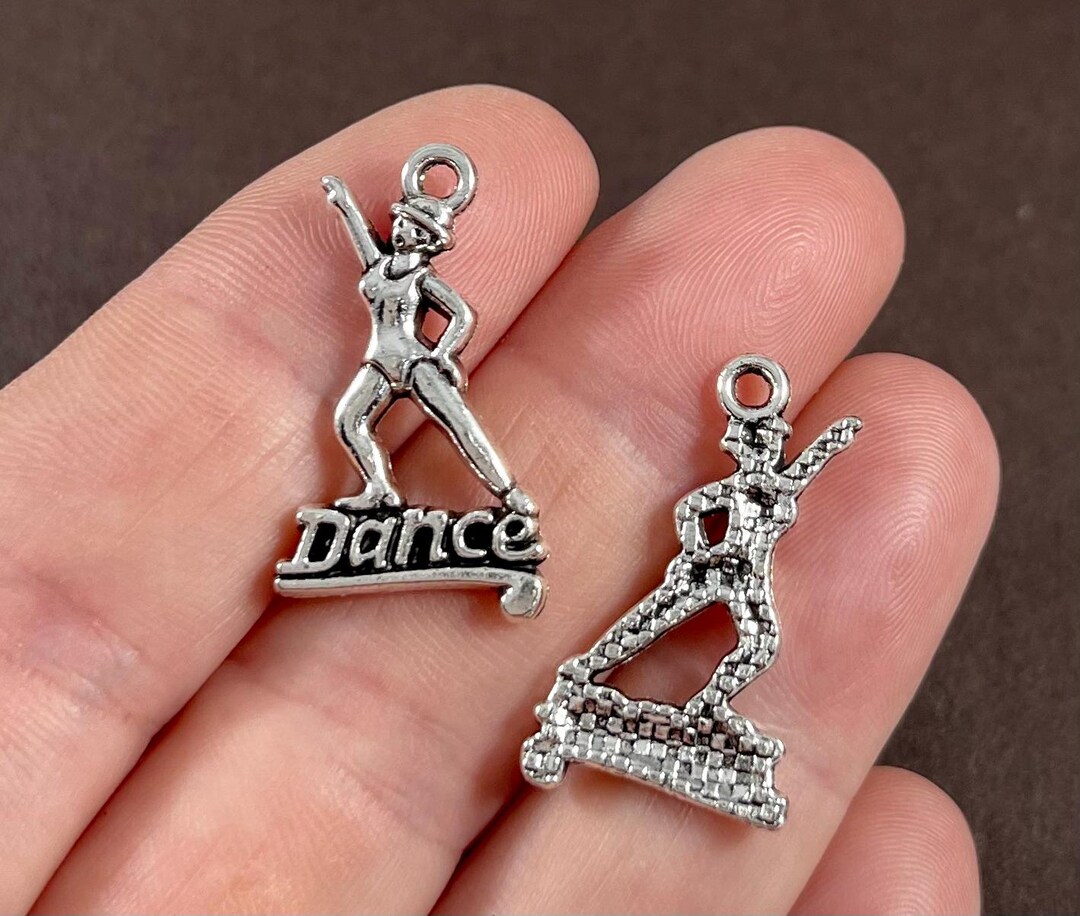 10 Charms, Dance, Dancer Charm 27x15x2mm, Hole 1.8mm ITEM:CF14 - Etsy