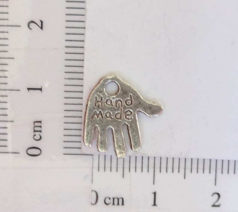 30 Hand Made Hand Charms 13x12x1mm ITEM:X16 | Etsy