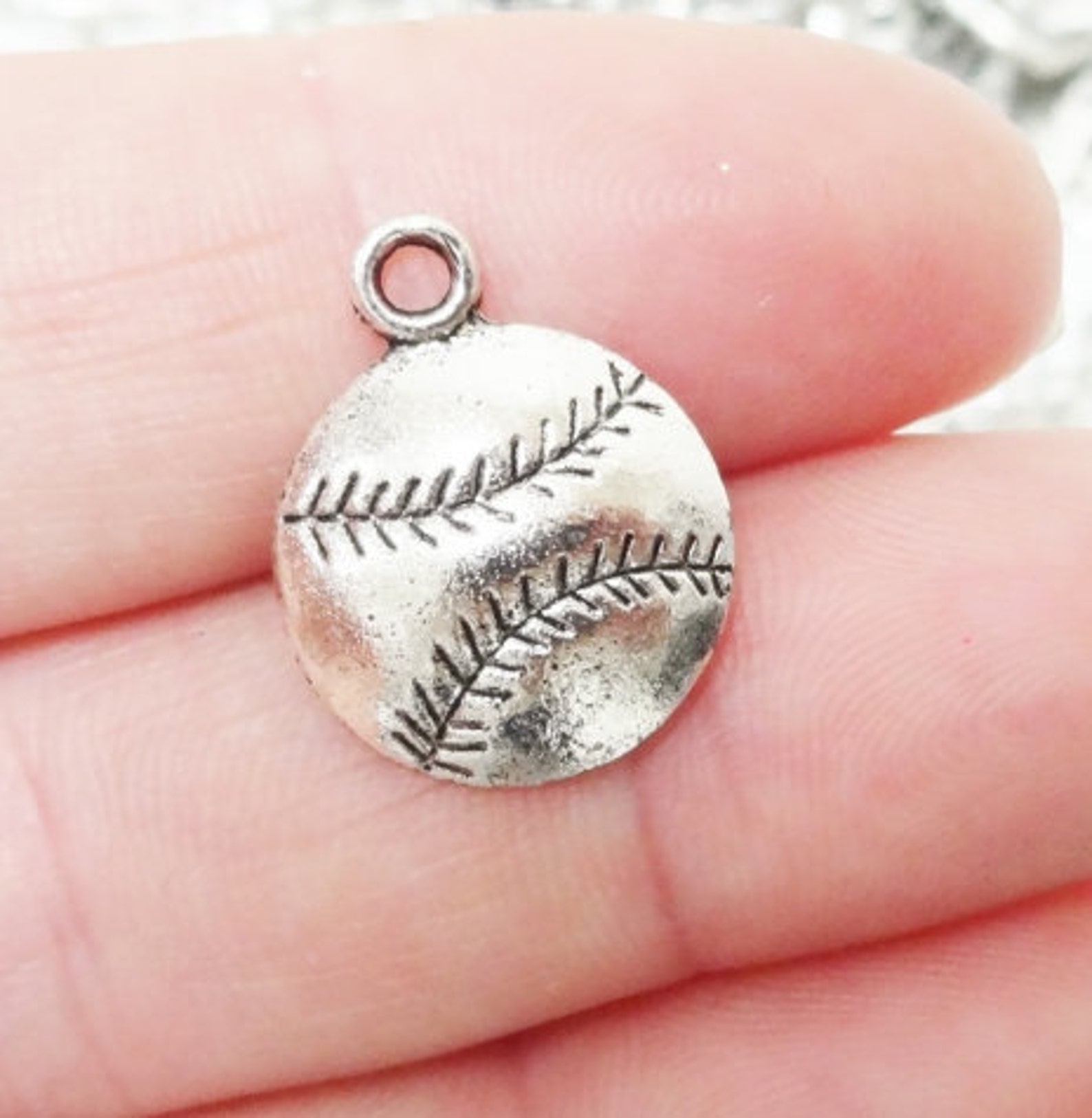 10 Baseball Charms 18x15x3.5mm ITEM:H8 - Etsy