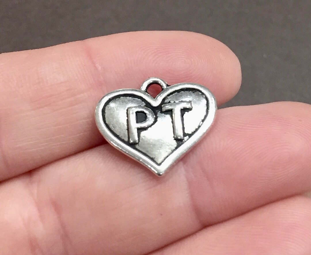 10 Charms, PT, Physical Therapist, Heart, Medical, Charm (double Sided ...