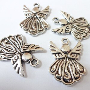 10 Charms, Angel (double Sided) Charms 15.4x21.5x2.5mm SH433 - Etsy