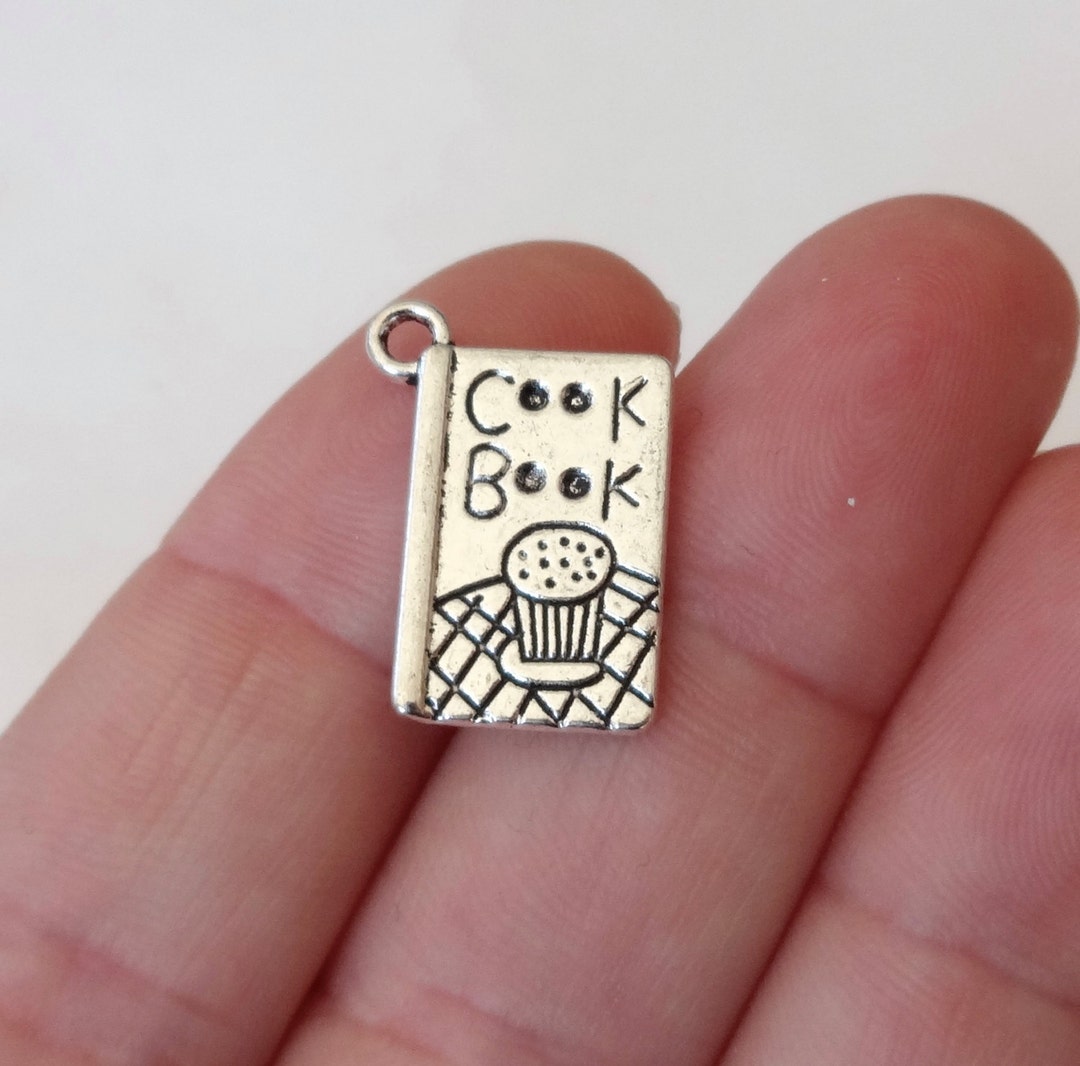 10 Charms, Cook Book, Cooking, Baking, Charm 19x14x2mm ITEM:S7 - Etsy