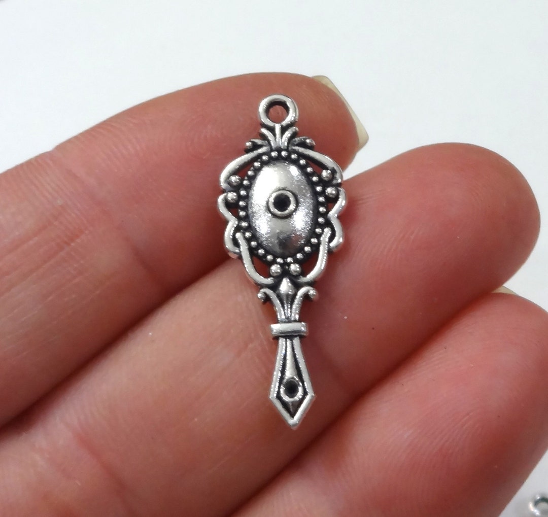 10 Charms, Mirror Charm (double Sided, Puffed) 11x28x3mm ITEM:CB1 - Etsy