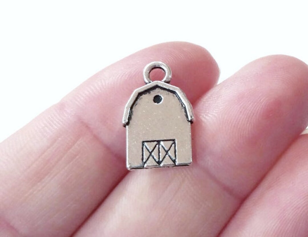 10 Charms, Barn, Horse Stable, Charms (double Sided) 11x17mm ITEM:BH19 ...