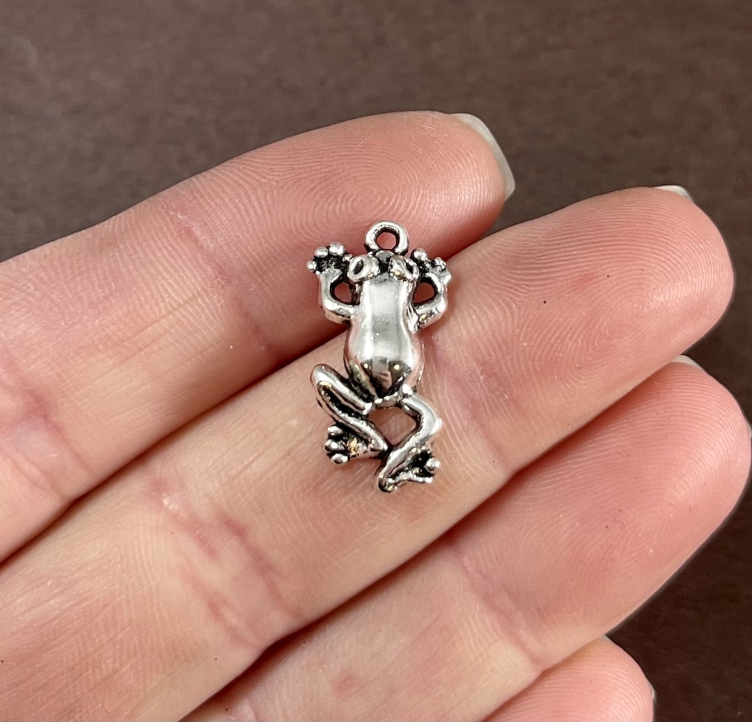 10 Charms, Frog, Animal, Pet, Charm 22x10x2mm Hole, 2mm ITEM:AD9 - Etsy