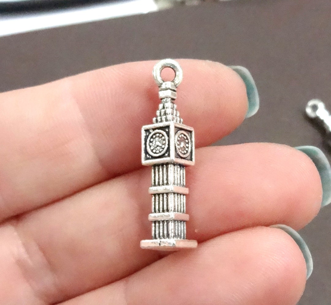10 Charms, Clock Tower, Big Ben Charm (3D) 27x8x8mm ITEM:BU11 - Etsy