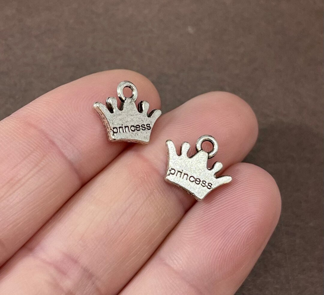10 Charms, Princess Crown, Charm 13x10mm ITEM:BN1 - Etsy