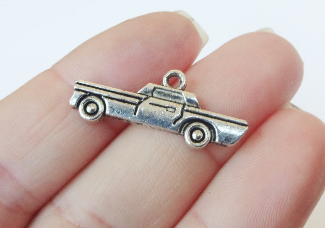 10 Charms, Car, Classic, Charm 11x27x2mm, Hole 2mm ITEM:AR16 - Etsy