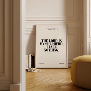 Set of 3 Neutral Christian Wall Art Print, Inspirational Bible Verse ...