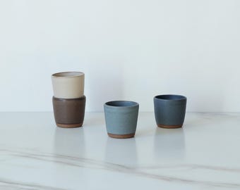 Ceramic Espresso Cup Set, Coffee and Espresso Lovers Gift Set, Neutral ...