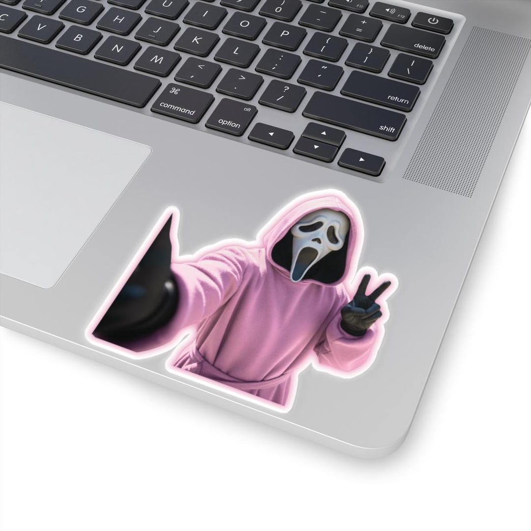 Ghostface Selfie Sticker: Spooky Horror Movie Decal - Etsy