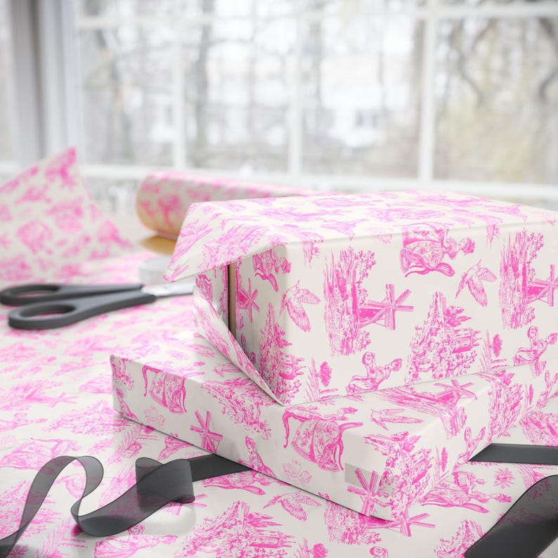 Elegant Pink Chinoiserie Wrapping Paper | Gift Wrapping Paper ...