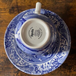 Pair of Vintage Spode Cups and Saucers, 1976-1999, Blue and White ...