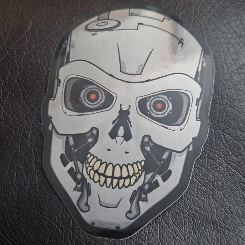 Terminator Skull - Etsy