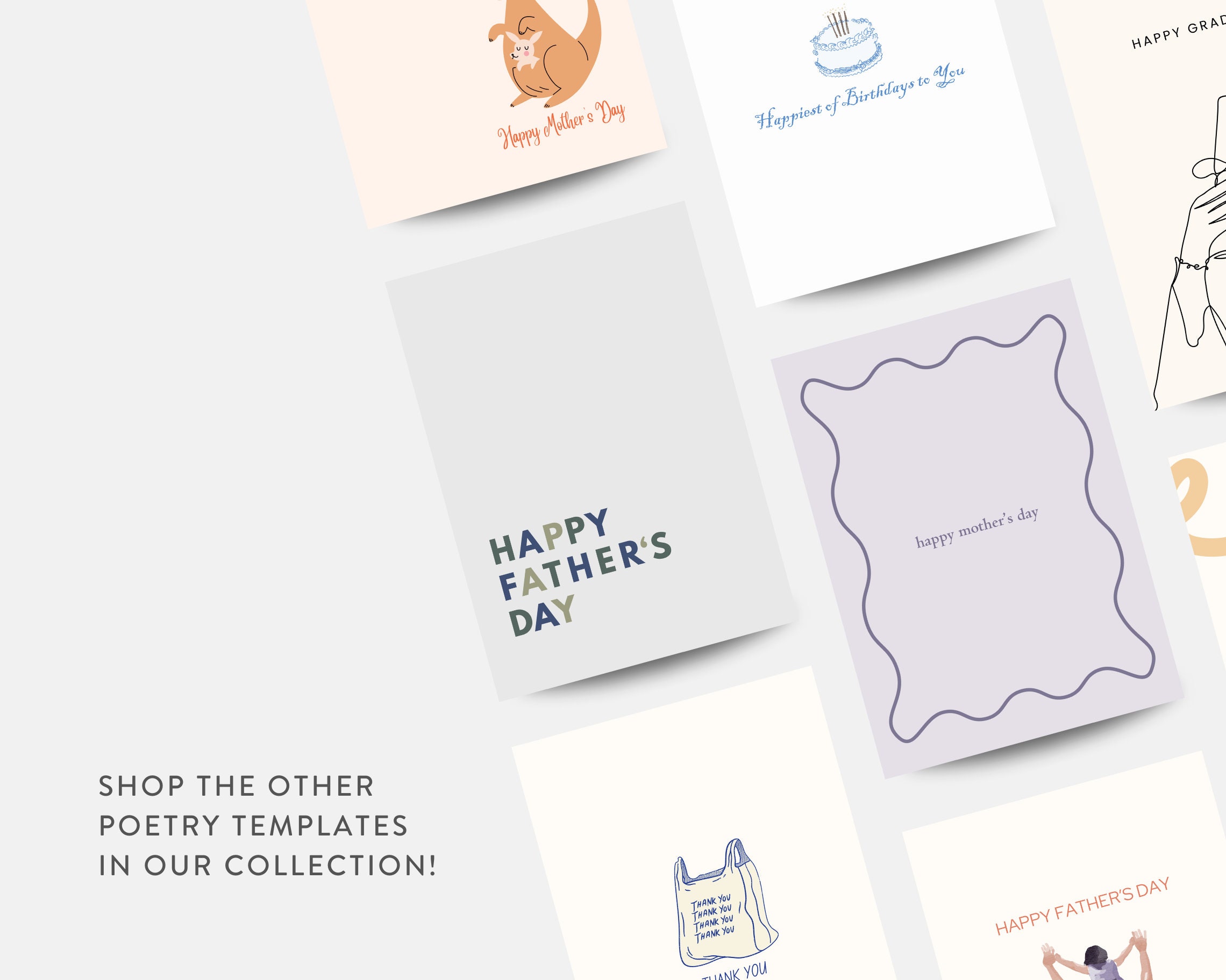 Digital Poem Template "father's Day 2" Vertical Poem Digital Print ...