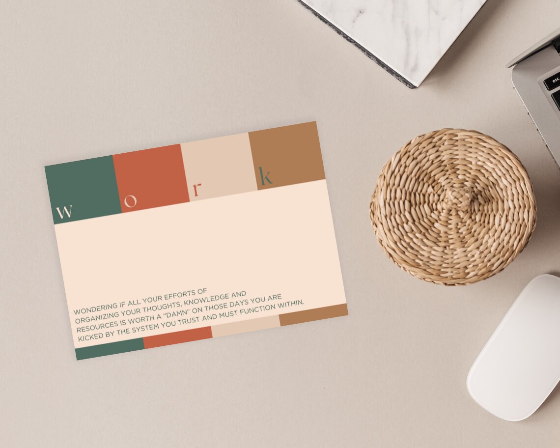 Digital Poem Template "work" Horizontal Poem Digital Print Editable ...