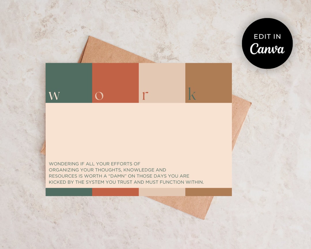 Digital Poem Template "work" Horizontal Poem Digital Print Editable ...